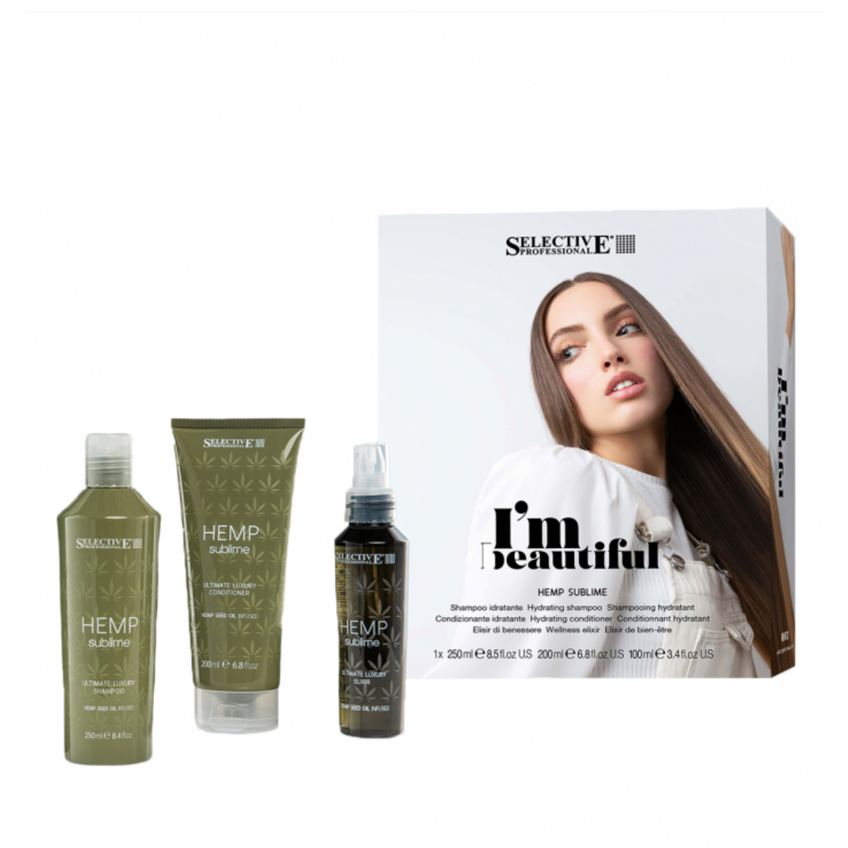 Kit Selective Hemp sublime retail Ultimate Luxury Shampoo 250 ml + Con ...